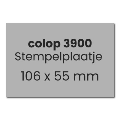 Tekstplaatje Colop eXpert 3900 - Vervang tekstplaatje