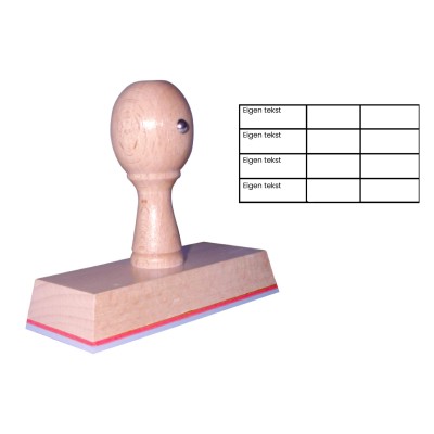 Hand boekhoudstempel - boekhoudstempel met eigen tekst