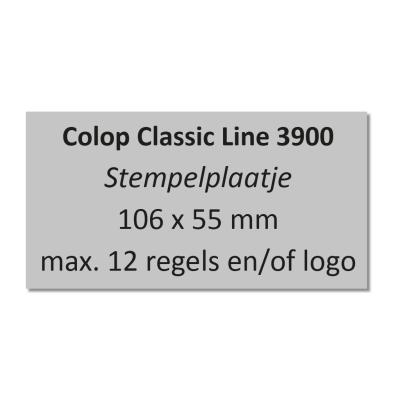Tekstplaatje Colop eXpert 3900 - Vervang tekstplaatje