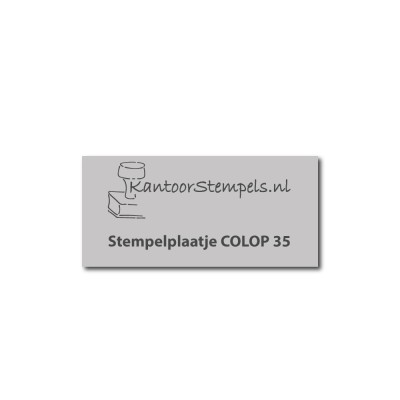 Tekstplaatje Colop Printer 35 - Stempelplaatje Colop 35